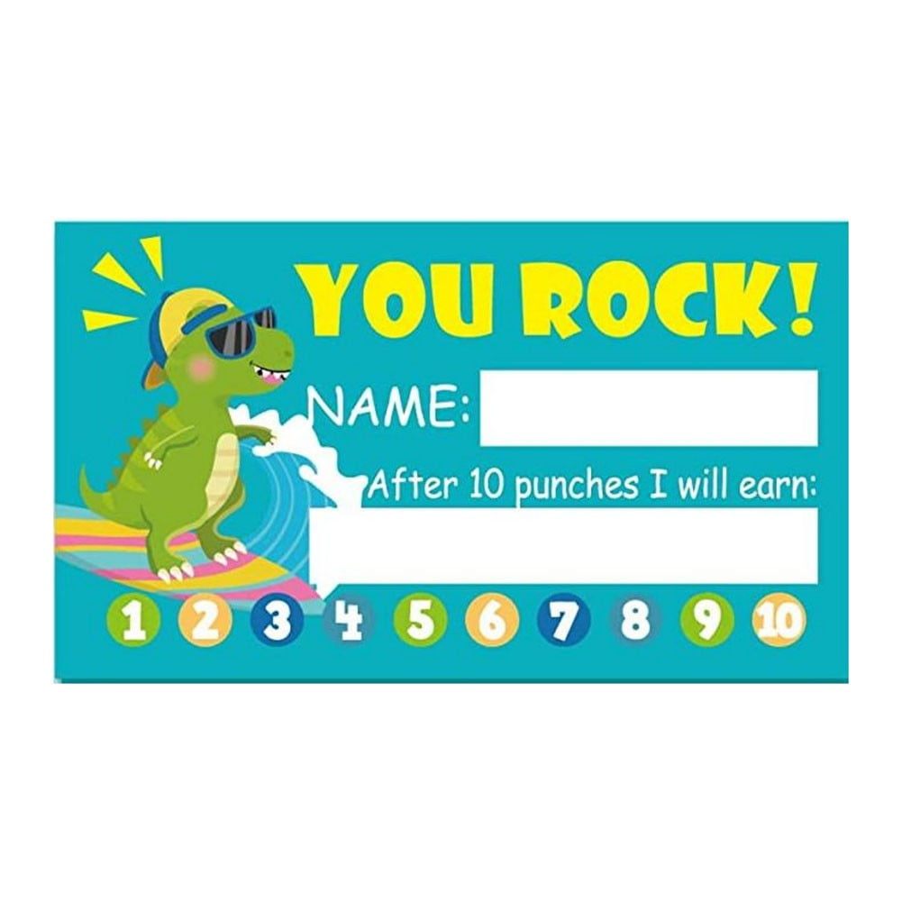 Student Reward Card, Incentive Loyalty Reward Card, Children Motivate ...