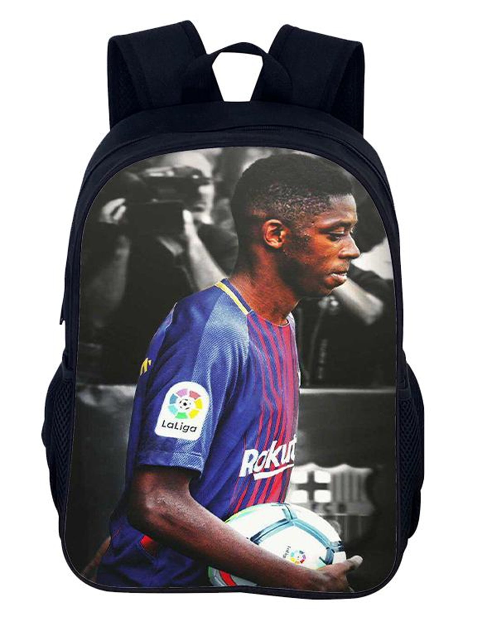 Student School Backpack Football Star Dembélé Classic Bookbag-Trendy ...