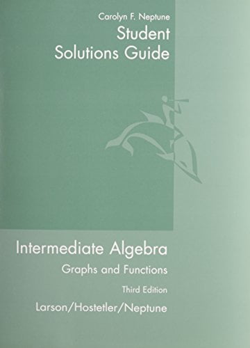 Pre-Owned Student Solutions Guide for Larson/Hostetler/Neptune's ...