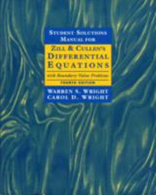Pre-Owned Student Solutions Manual for Zill/Cullen S Differential ...