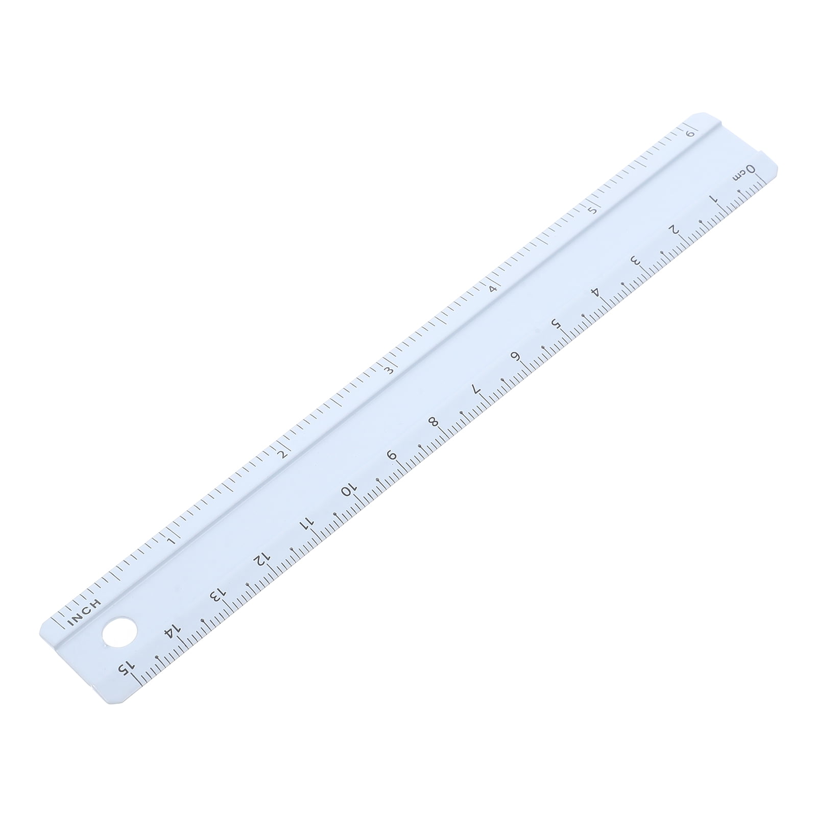 Hemoton Aluminum Alloy Ruler for Writing Aid and Measuring 1Pcs ...