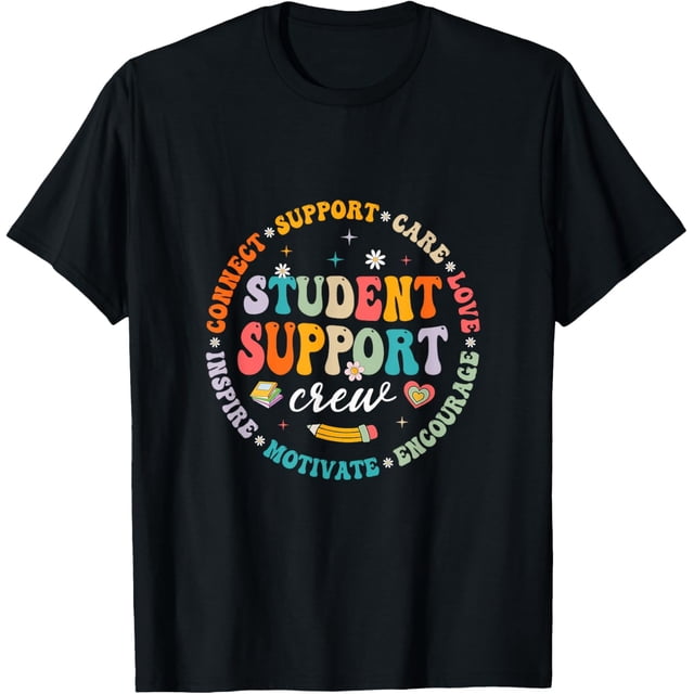 Student Support Crew School Counselor Student Services Squad T-Shirt ...