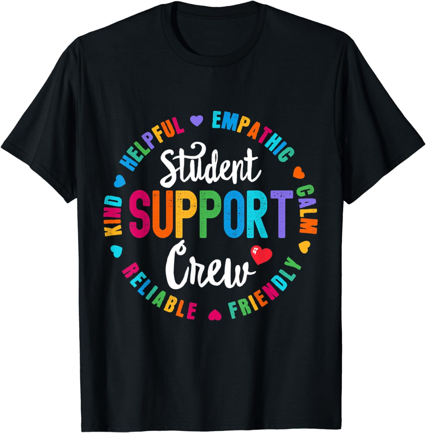 Student Support Crew School Counselor Student Services Squad T-Shirt ...