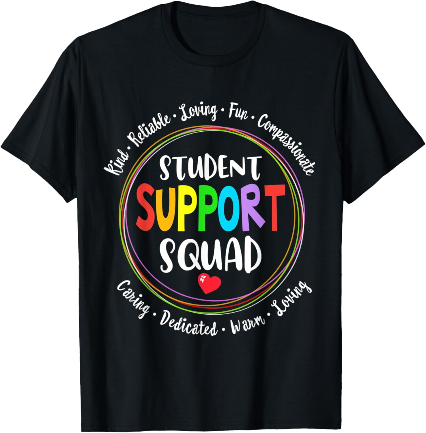 Student Support Squad School Counselor Student Services T-Shirt mens t ...