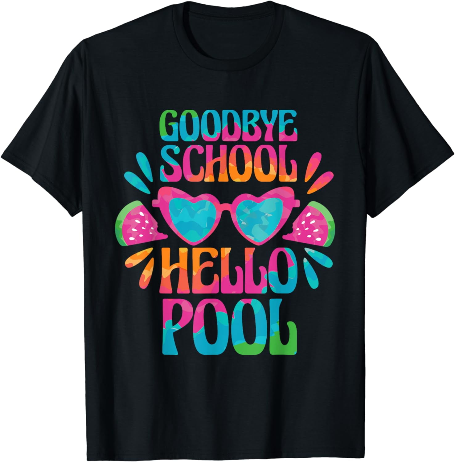 Student Teacher Summer Goodbye School Hello Pool T-Shirt - Walmart.com