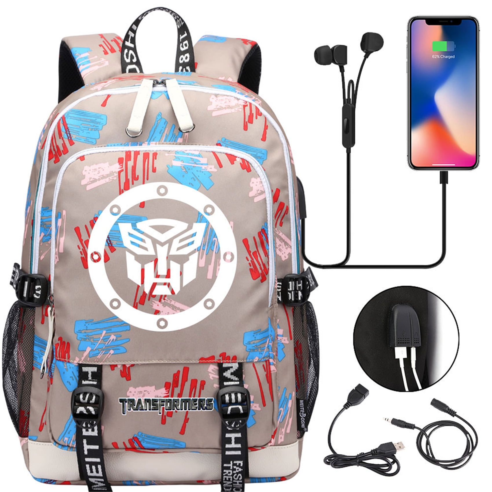 Student Transformers School Backpack High Capacity Laptop Bag ...