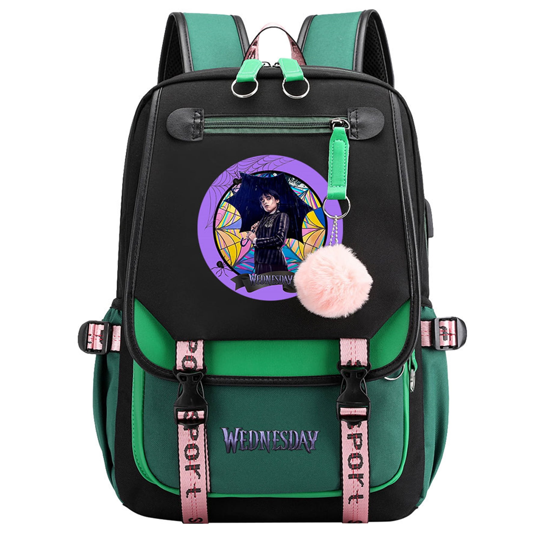 Student Wednesday Addams Backpack-Teen Back to School Bag-Durable ...