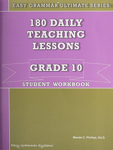Pre-Owned Student Workbook 10 (180 Daily Teaching Lessons; Easy Grammar ...