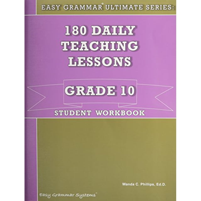 Pre-Owned Student Workbook 10 (180 Daily Teaching Lessons; Easy Grammar ...