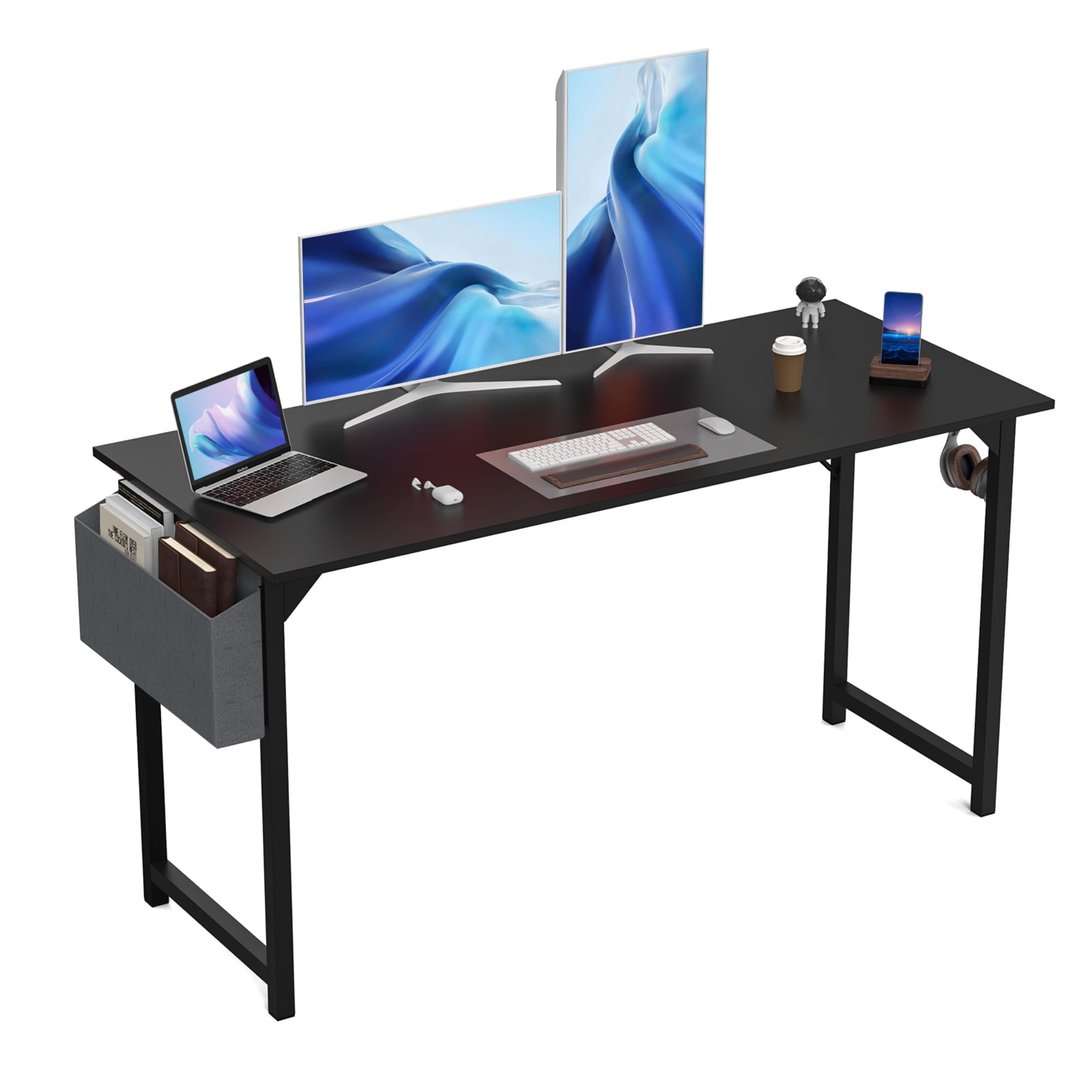 Yangming Modern Study Office Desk, Simple & Sturdy Computer Table with ...