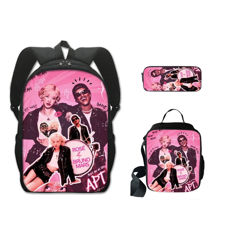Student backpack polyester backpack single-layer pencil box lunch bag ...