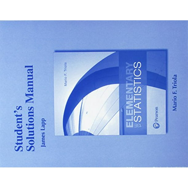 Pre-Owned Student's Solutions Manual for Elementary Statistics (Paperback) 013446429X ...