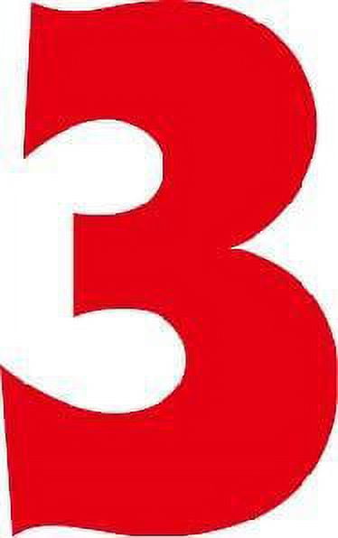 Students 3 Cute Education Wall Decal Decoration Bright Colorful Number ...