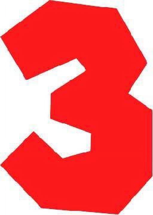 Students 3 Cute Education Wall Decal Decoration Funny Colorful Number ...