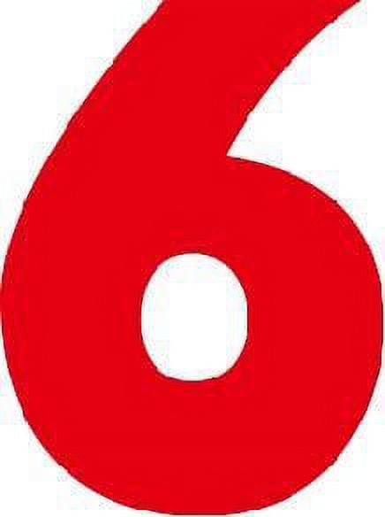 Students 6 Cute Education Wall Decal Decoration Bright Colorful Number ...