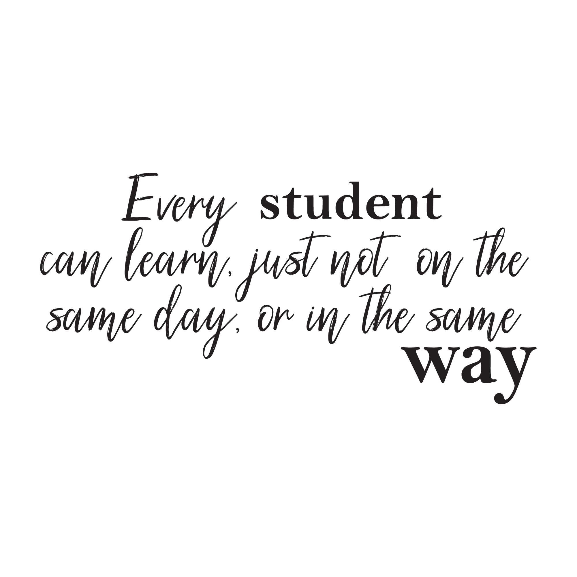 Students Every Student Can Learn Educational Quote Wall Decal ...