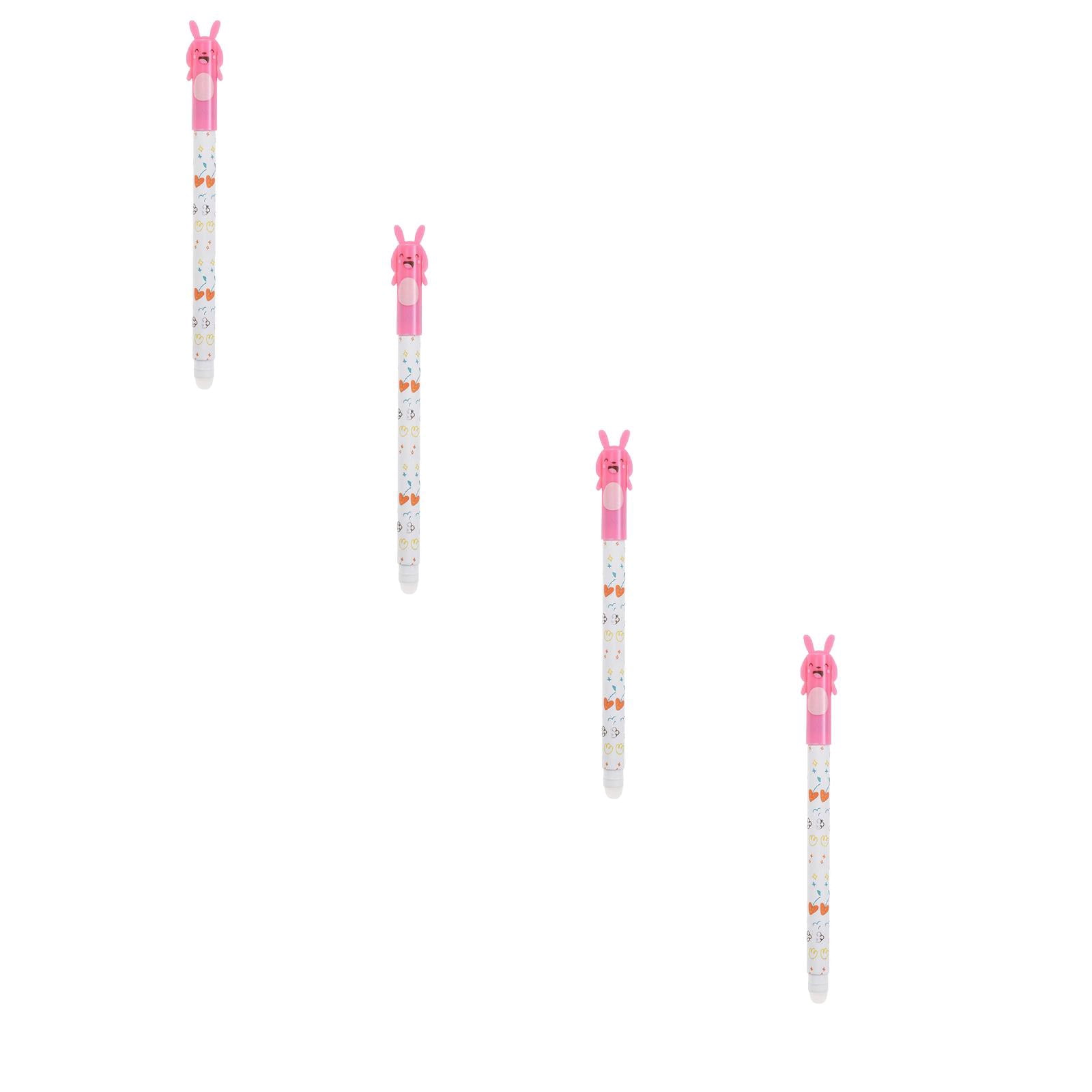4PC Students Pen Cute Cartoon Animal 0.5mm Hot Erase Neutral Pen To ...
