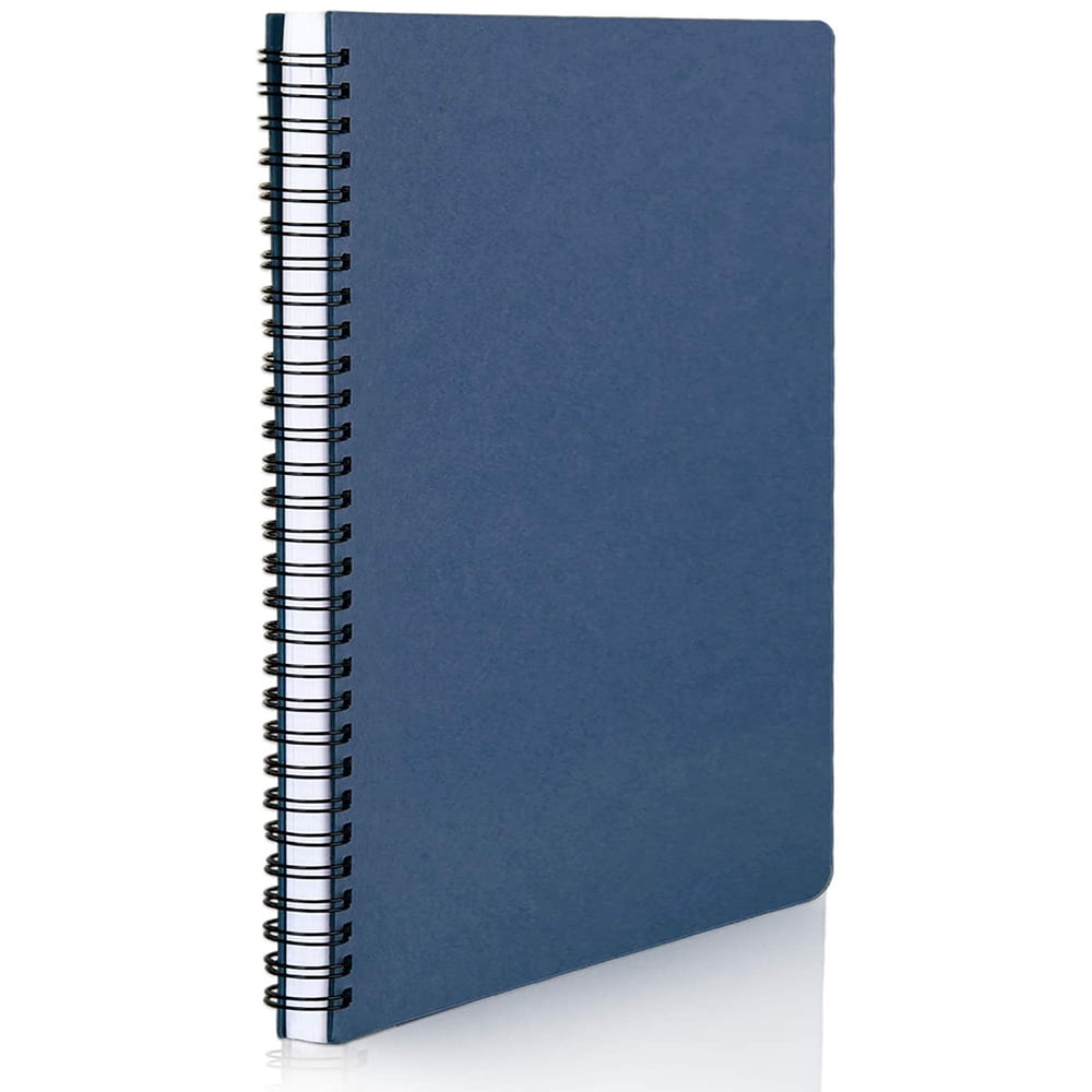 Xmastr A5 Ruled Spiral Notebook, 5.5x8.3 Inch Hardcover, 1 Pack, Royal ...
