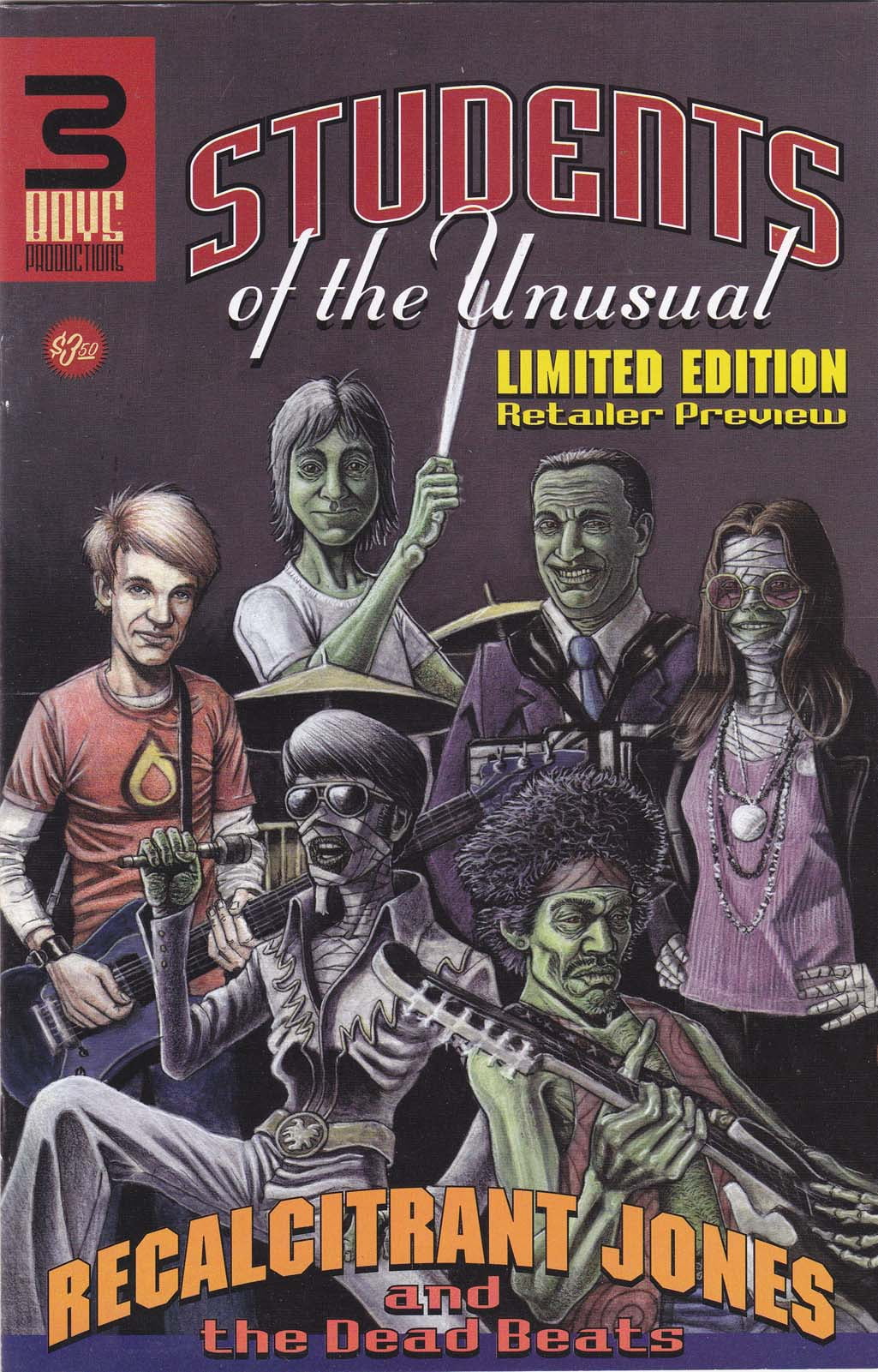 Students of the Unusual Limited Edition Retailer Preview #1 VF ; 3 Boys ...