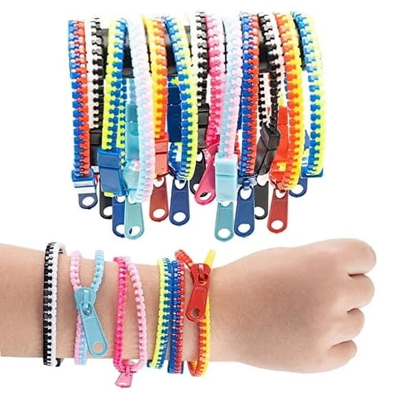 Studico Zip-Zip Hooray Fidget Bracelets for Kids, Multi-Colored Sensory ...