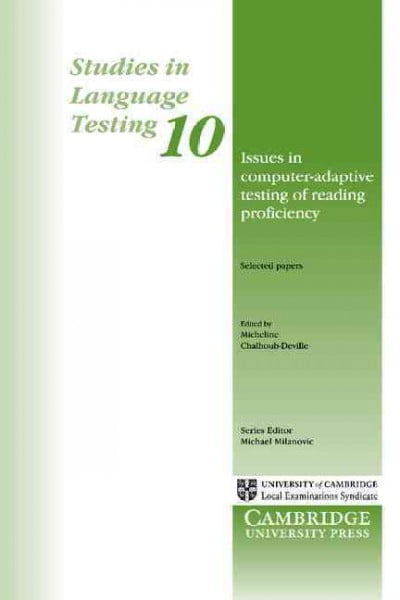 Pre-Owned Studies in Language Testing Issues in Computer-Adaptive ...