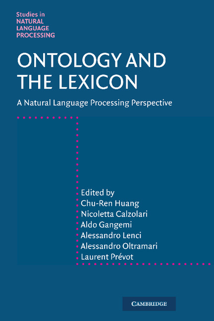 Studies in Natural Language Processing Ontology and the Lexicon: A Natural Language Processing ...