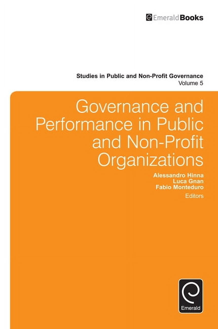 Studies in Public and Non-Profit Governance: Governance and Performance ...