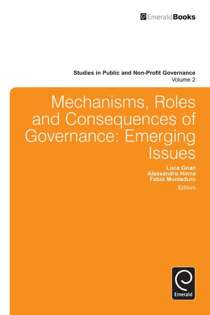 Studies in Public and Non-Profit Governa Mechanisms, Roles and ...