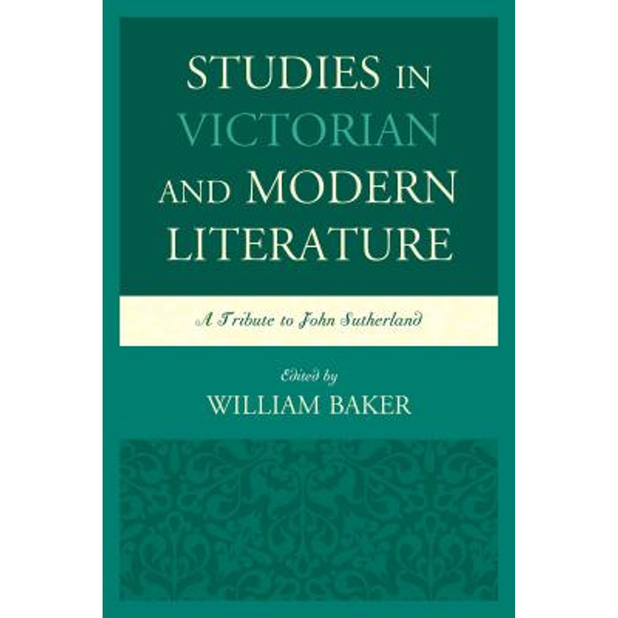 Pre-Owned Studies in Victorian and Modern Literature: A Tribute to John ...