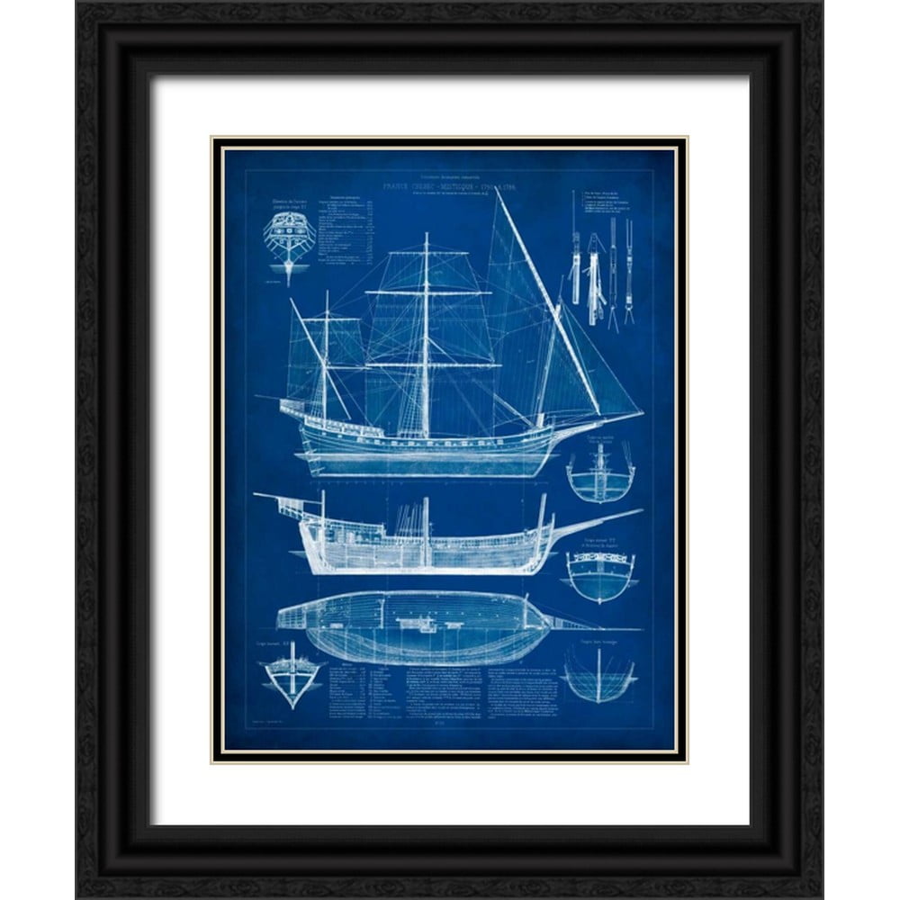 Studio 12x14 Black Ornate Wood Framed with Double Matting Museum Art ...