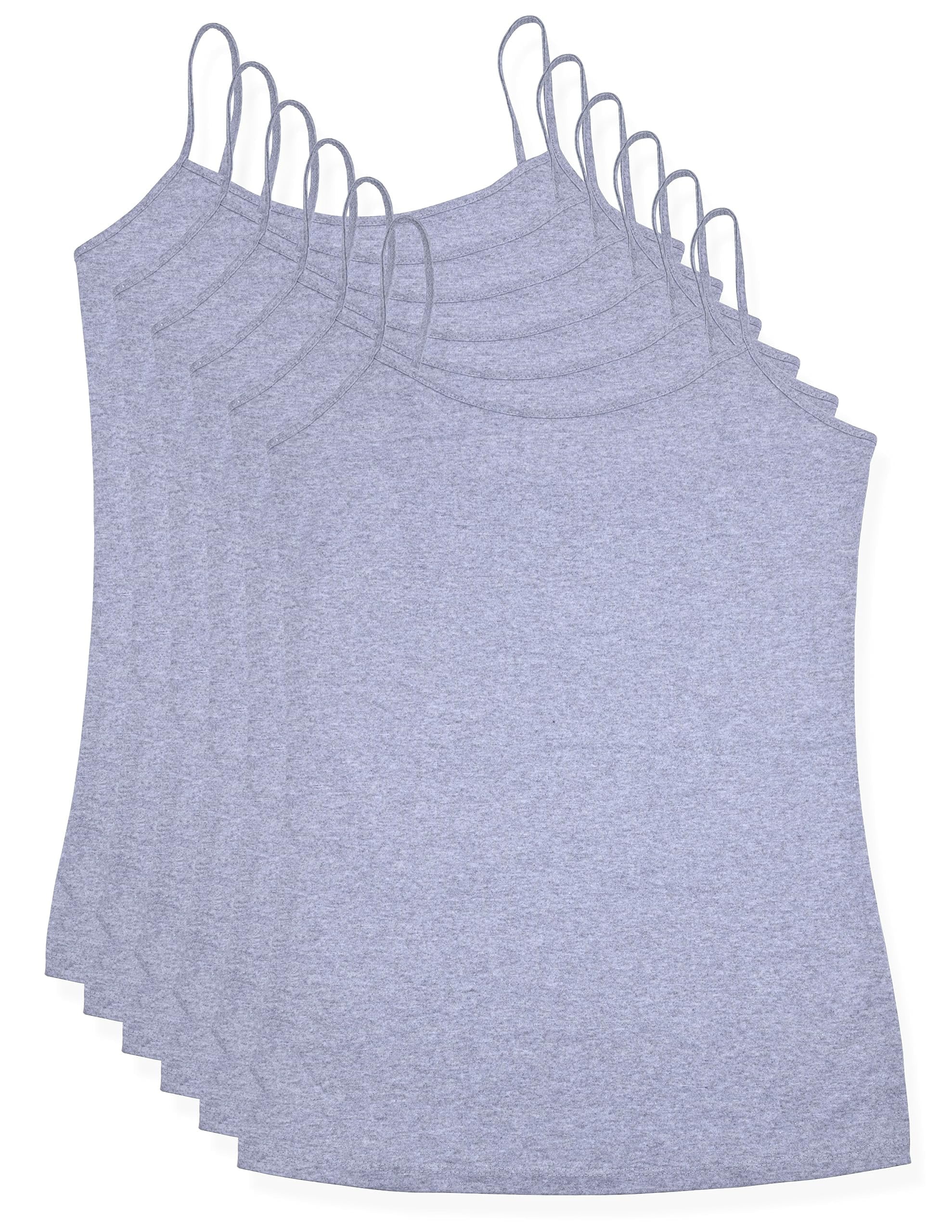 Studio 3 Women's Basic Cami Tank Tops Adjustable Spaghetti Strap ...