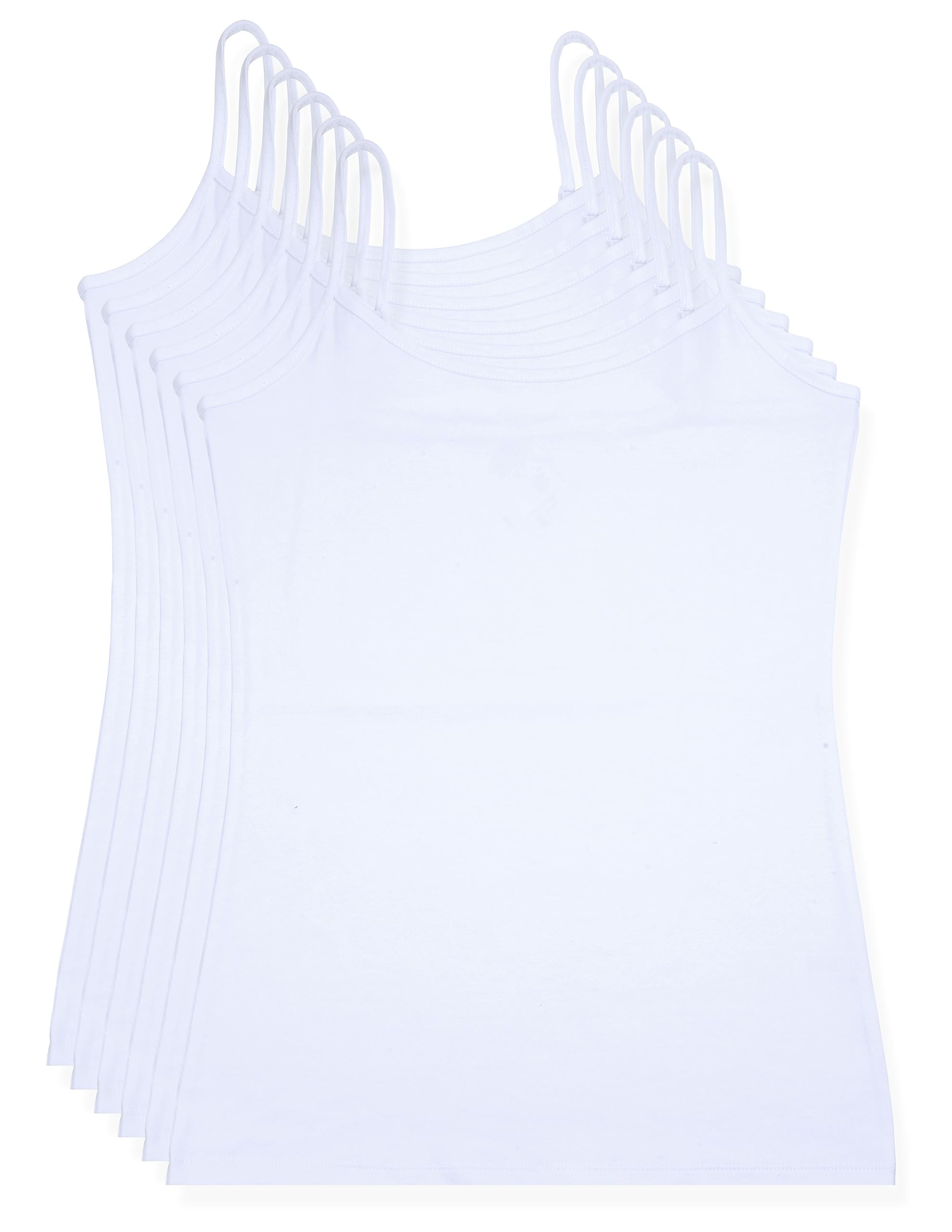 Studio 3 Women's Basic Cami Tank Tops Adjustable Spaghetti Strap ...