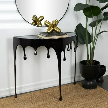 Free Shipping! ACME Tanquin Modern Round Glass Top Coffee Table in Black and Gold - Walmart.com