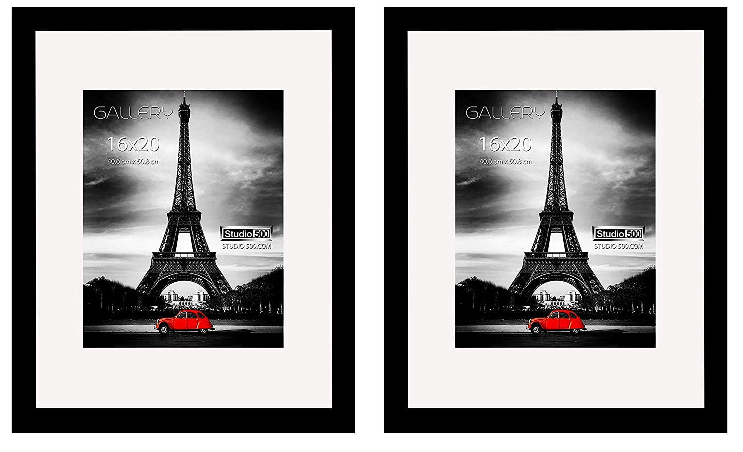 Studio 500-2 Pack Set of 16 x 20" Wall Poster Frames with Tempered ...