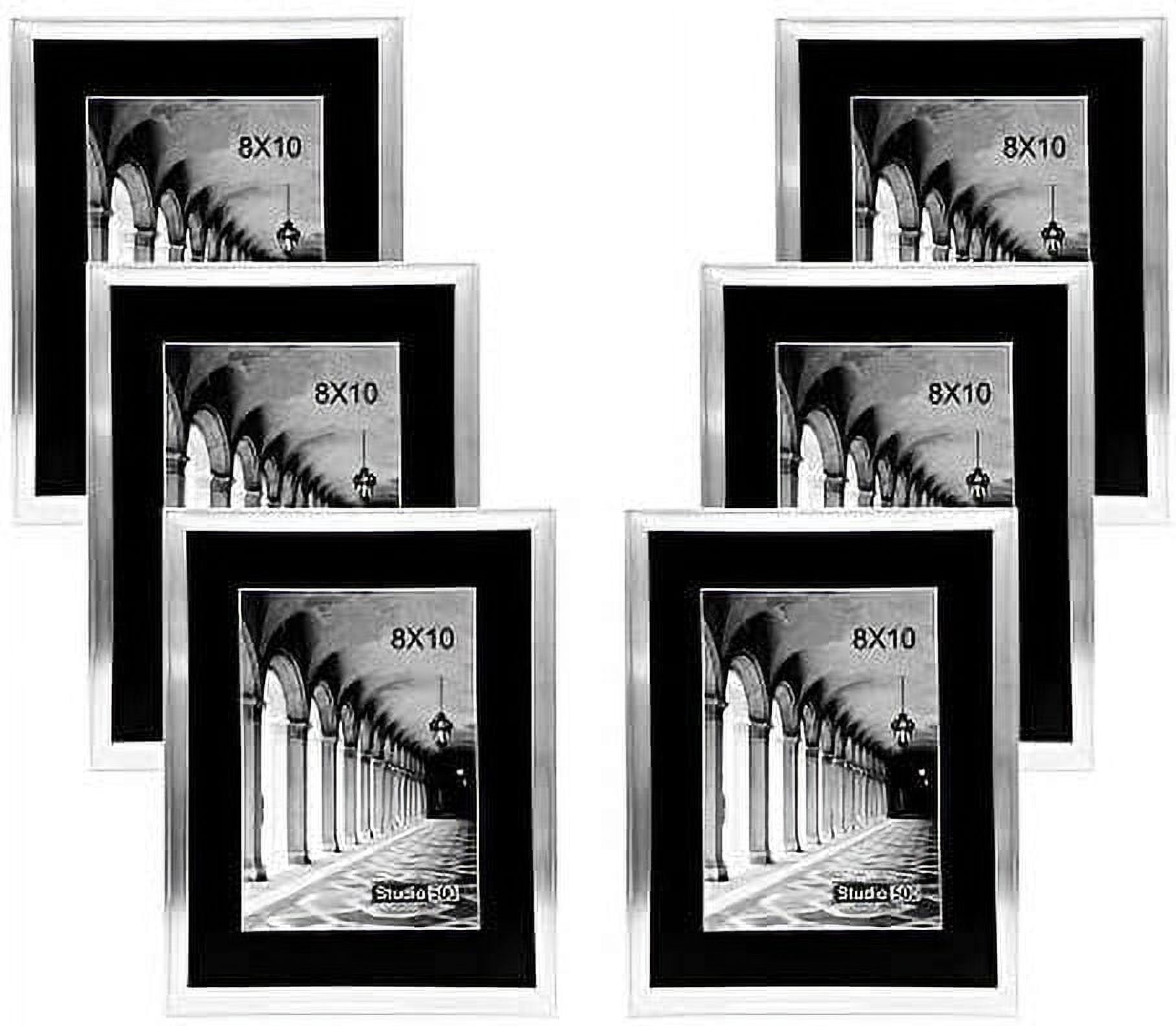 Studio 500 Modern Clean Collection 6-Opening 8x10 Picture Frames ...