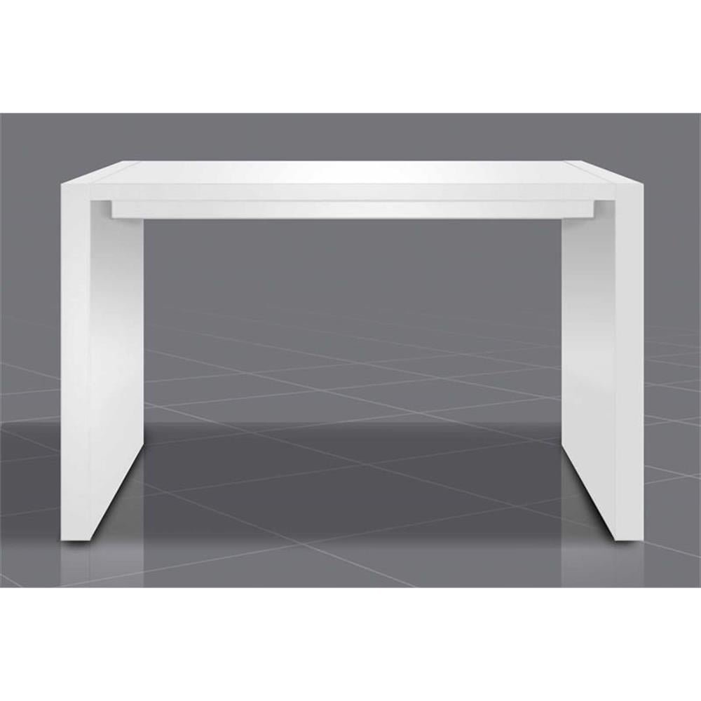 "Studio 55D Velia 60"" Wide Rectangular Wooden High-Gloss White Modern ...