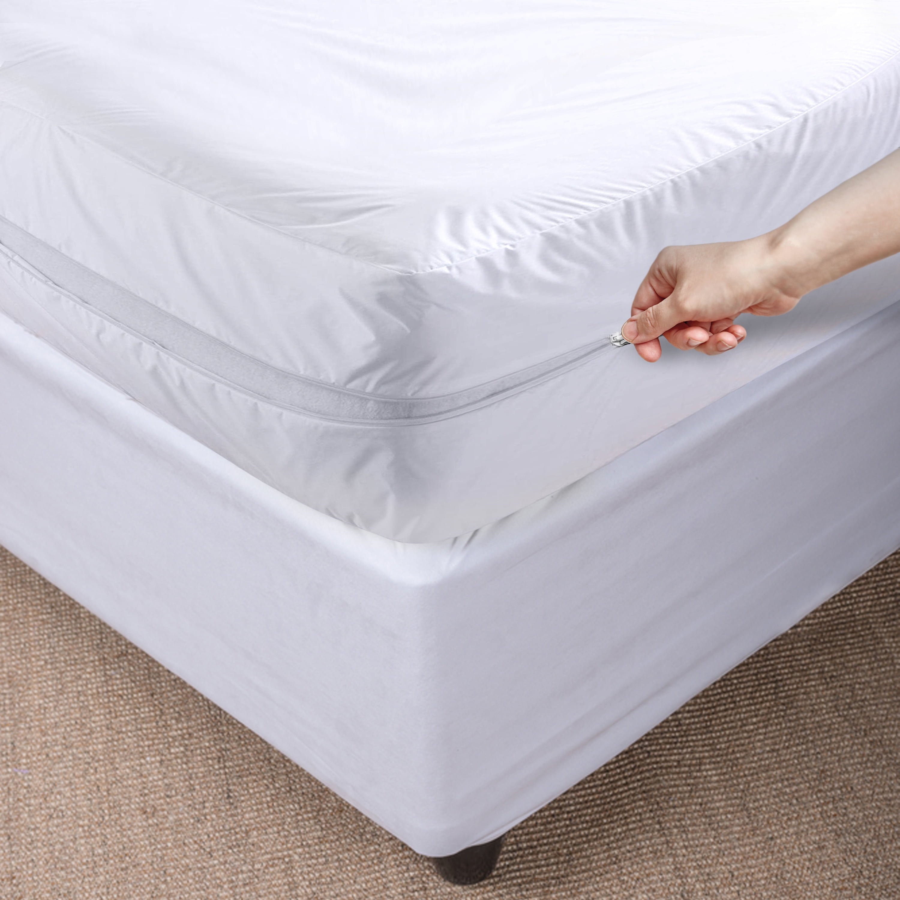Studio 707 Zippered Mattress Encasement, Queen Size, Waterproof ...