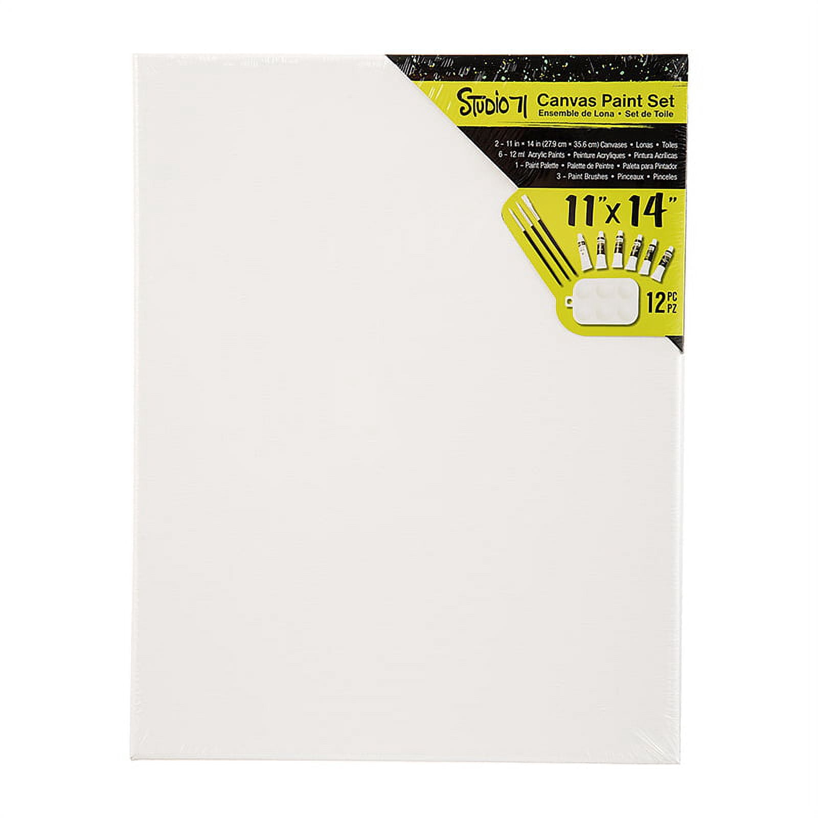 Studio 71 11 x 14 Canvas Paint Set: 12 pieces - Walmart.com