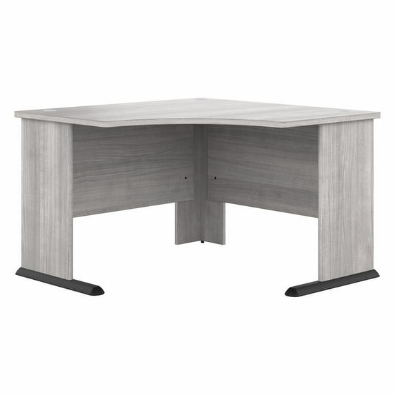 Studio A 48W Corner Computer Desk in Platinum Gray - Engineered Wood ...