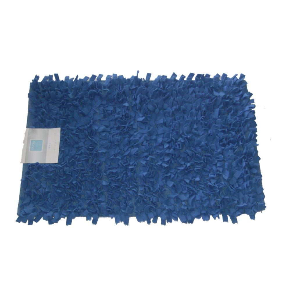 Studio A Blue Fat Fleecey Shag Throw Rug Shaggy Bath Accent Mat ...