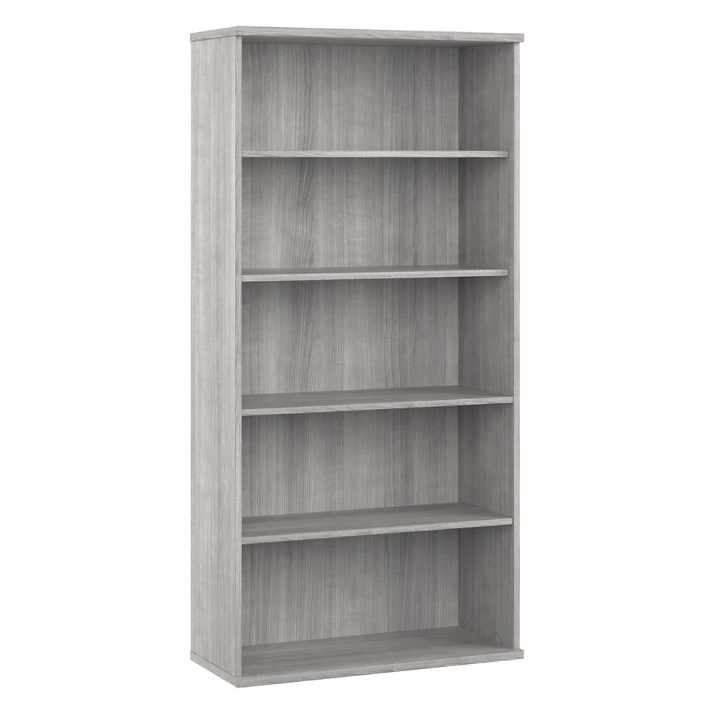 Studio A Tall 5 Shelf Bookcase in Platinum Gray - Engineered Wood ...