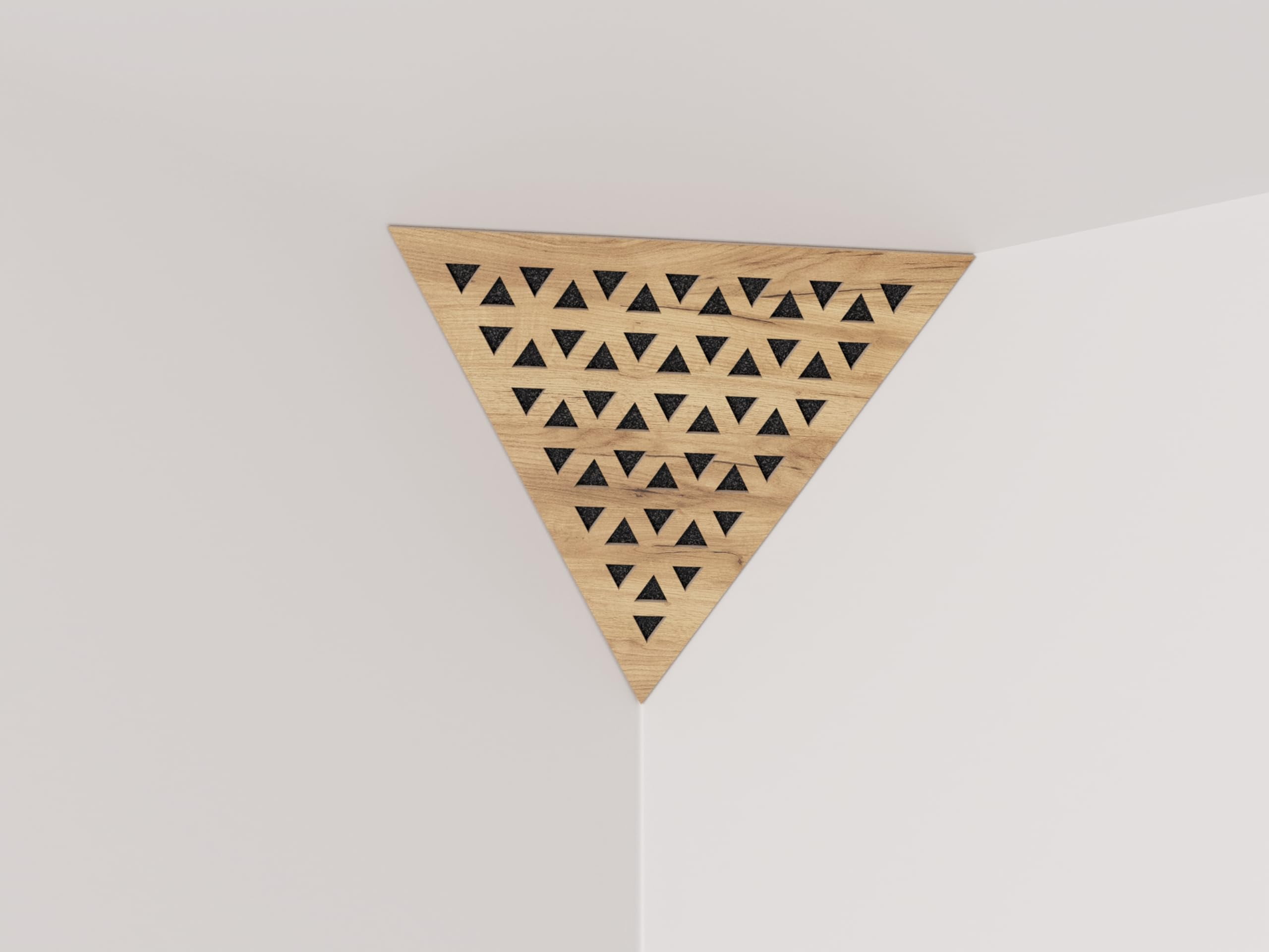 Studio Acoustic Foam 2 Pack, Triangle Corner Bass Trap with Laminated ...