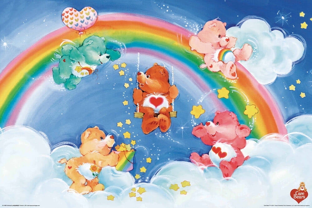 Studio B Care Bears Rainbow 36" x 24" Poster - Walmart.com