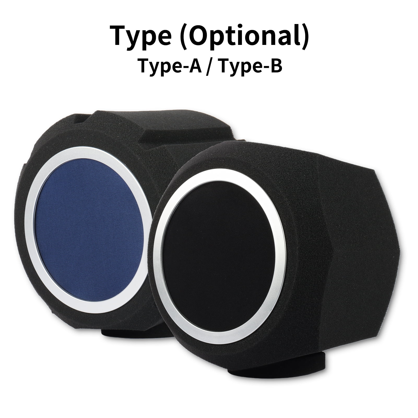 Studio Condenser Microphone Windscreen Sound-Absorbing Foam Mic Cover ...