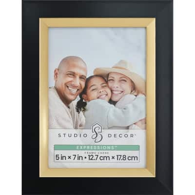 Studio Décor Expressions Black Frame with Gold Inner Trim – Elegant ...