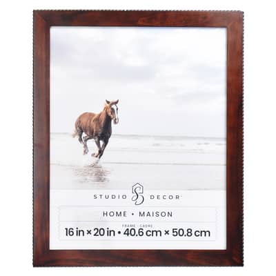 Studio Décor Home Brown Wood Wall Frame with Beaded Edge – Classic ...