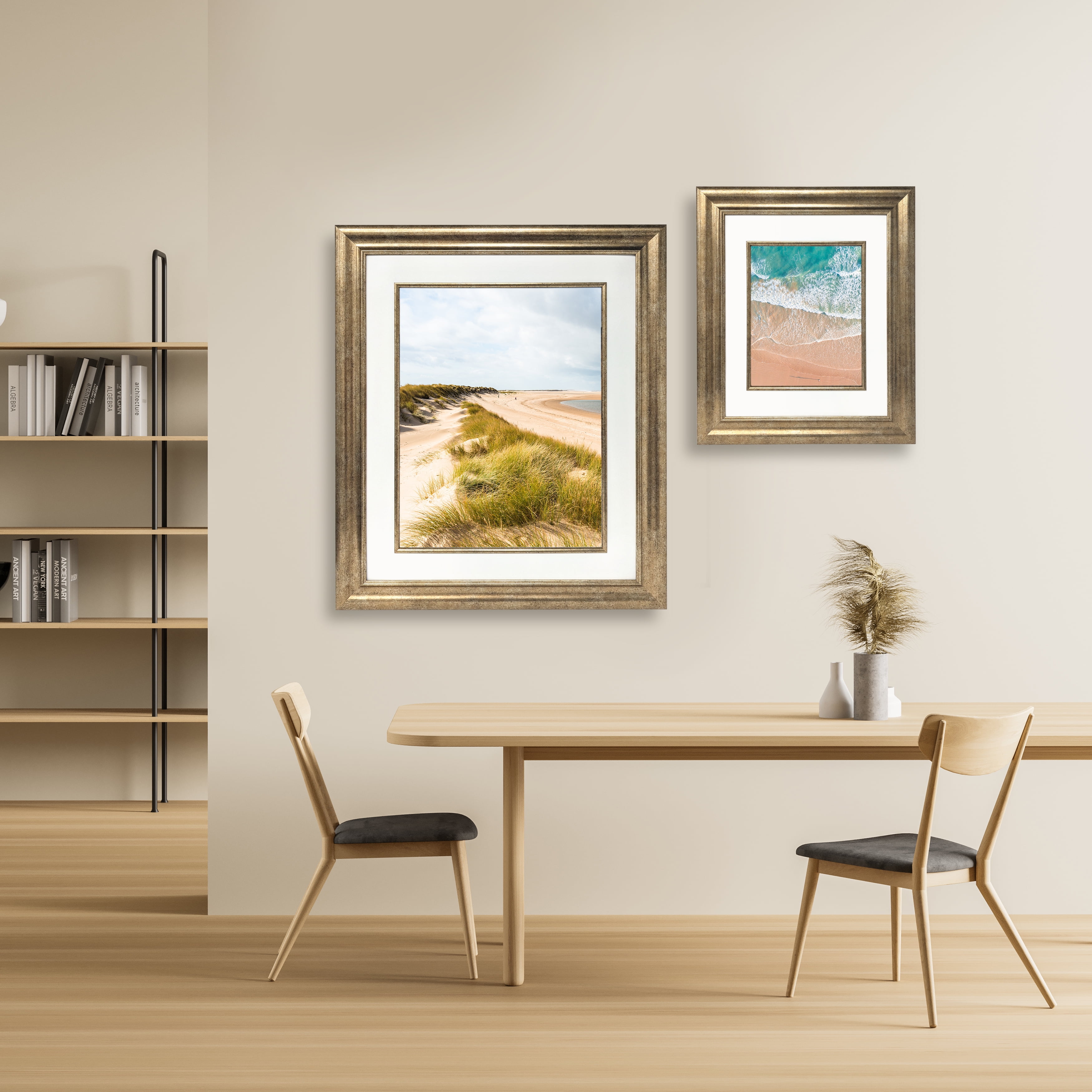 Studio Decor Home Gold Frame with Beveled Mat – Elegant Wall Photo ...