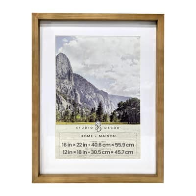 Studio Décor Home Natural Walnut Stain Wood Frame with Mat – Classic ...