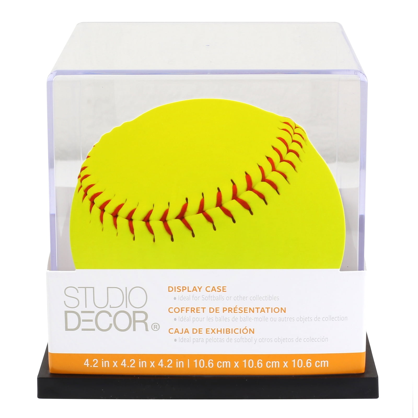 Studio D√©cor - Softball Clear Acrylic Display Case Cube Box for Balls ...