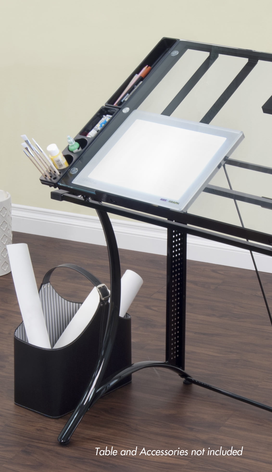 Studio Designs 2-Pack Light Pad Metal Support Bars, Black - Walmart.com